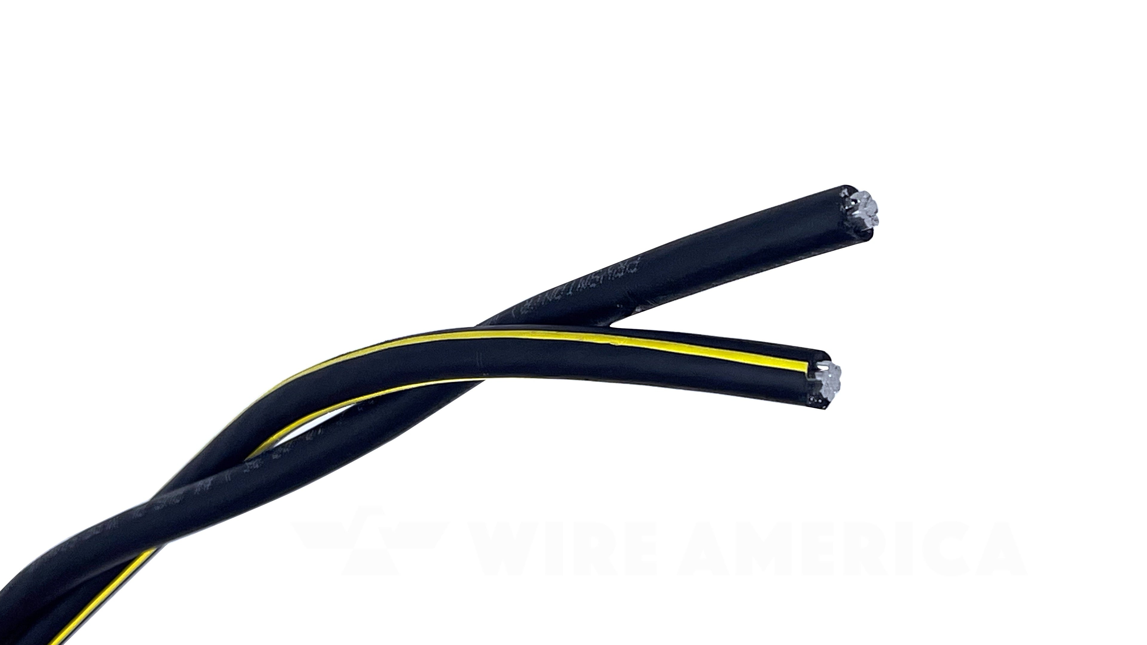 4 Gauge Duplex Aluminum Direct Burial Cable | Wire America Product